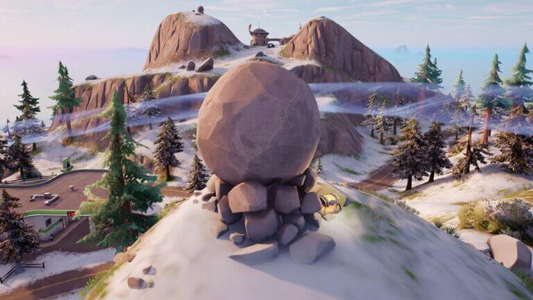 Fortnite: How to Dislodge a Runaway Boulder With a Slide Kick