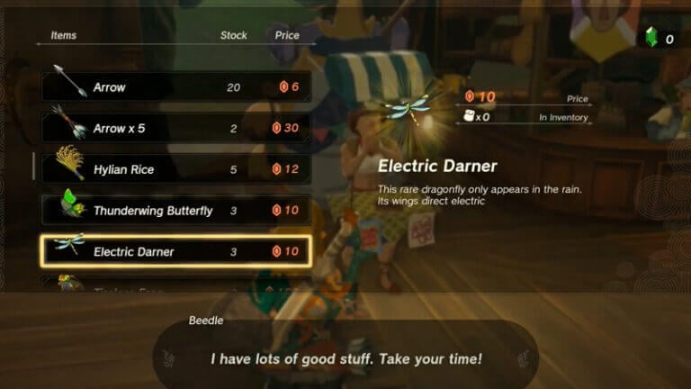 How To Get Electric Darners in Zelda Tears of the Kingdom
