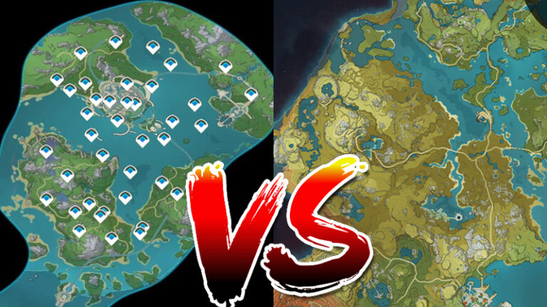 Genshin Impact Fontaine Region Size Comparison | The Nerd Stash