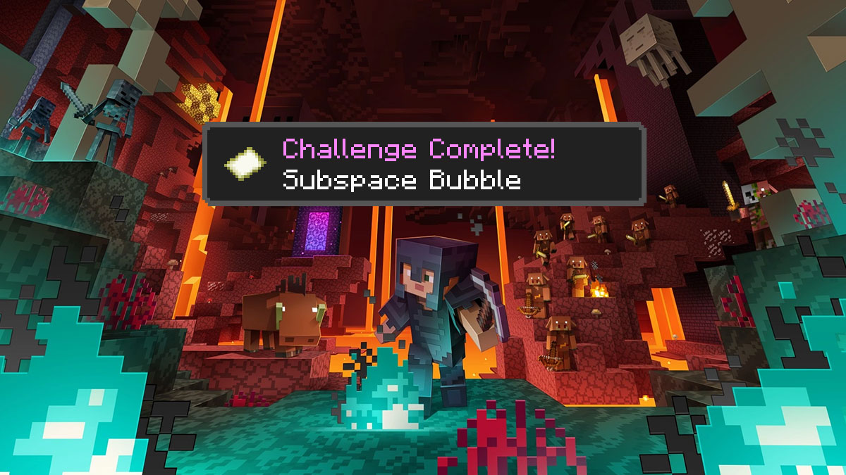How to Get the Subspace Bubble Advancement in Minecraft, Without Fail ...