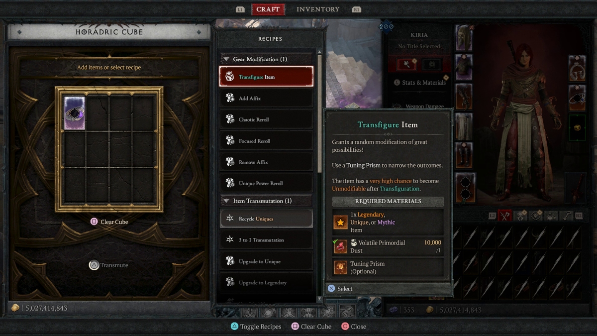 How to Unlock and Use the Horadric Cube in Diablo 4: Lord of Hatred ...